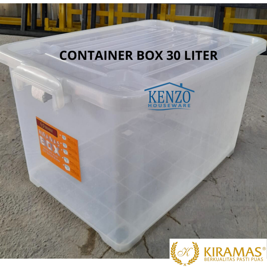 Jual (KARGO) Container Box 30 50 75 Liter Transparan Bening KIRAMAS ...