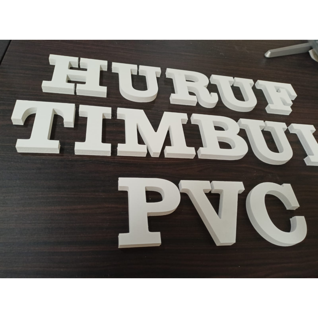 Jual Huruf Timbul PVC TEBAL 5MM | Letter timbul | Huruf dekorasi ...