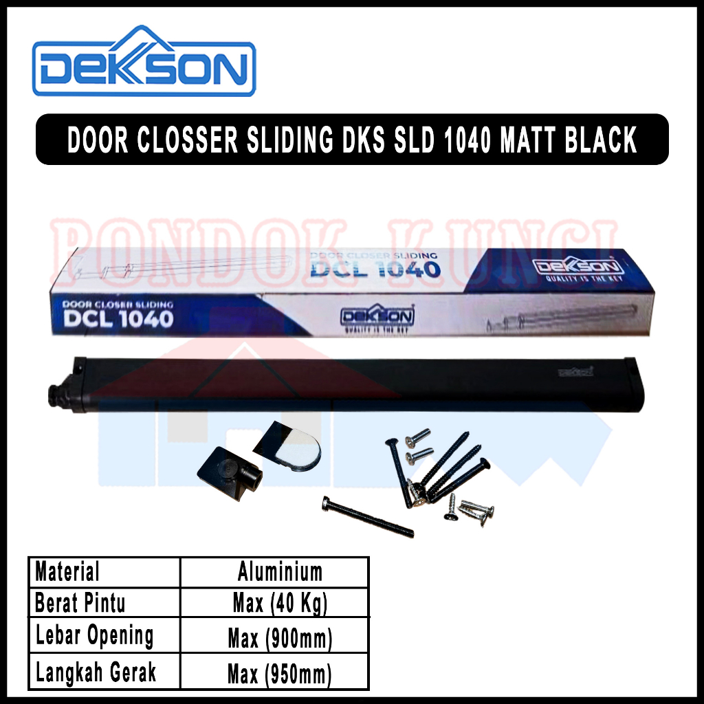 Jual Door Closer Pintu Sliding Hitam Dekkson DCL SLD 1040 Penutup Pintu ...