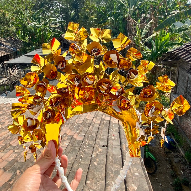 Jual Bando Mahkota Daur Ulang Dari Kardus Adat Sumatra,Aceh,dll ...