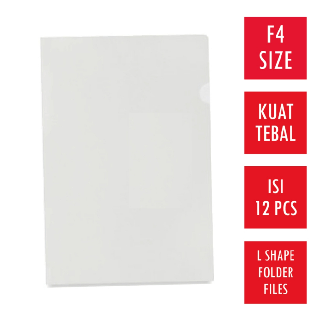 Jual MAP L BENING TRANSPARAN 1 PACK ISI 12 PCS/ Clear Sleeves F4 FOLIO | Shopee Indonesia