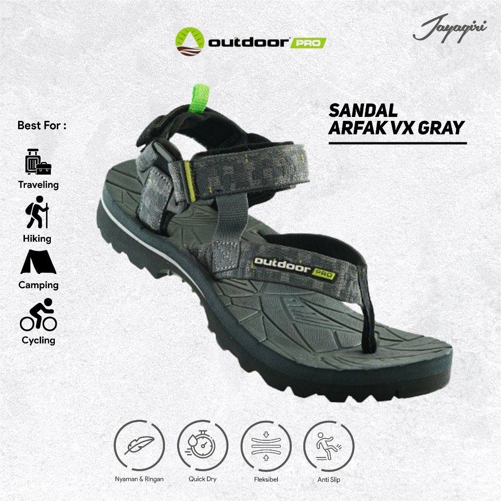 Jual Outdoor Pro Sandal Jepit Selempang Gunung Outdoor Pria Arfak VX ...