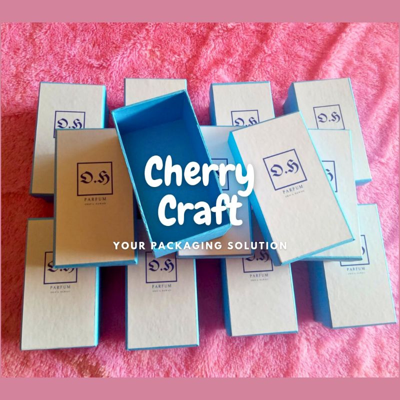 Jual BOX PARFUM 11x4x4 BIRU FULL COVER DAN CETAK LOGO | Shopee Indonesia