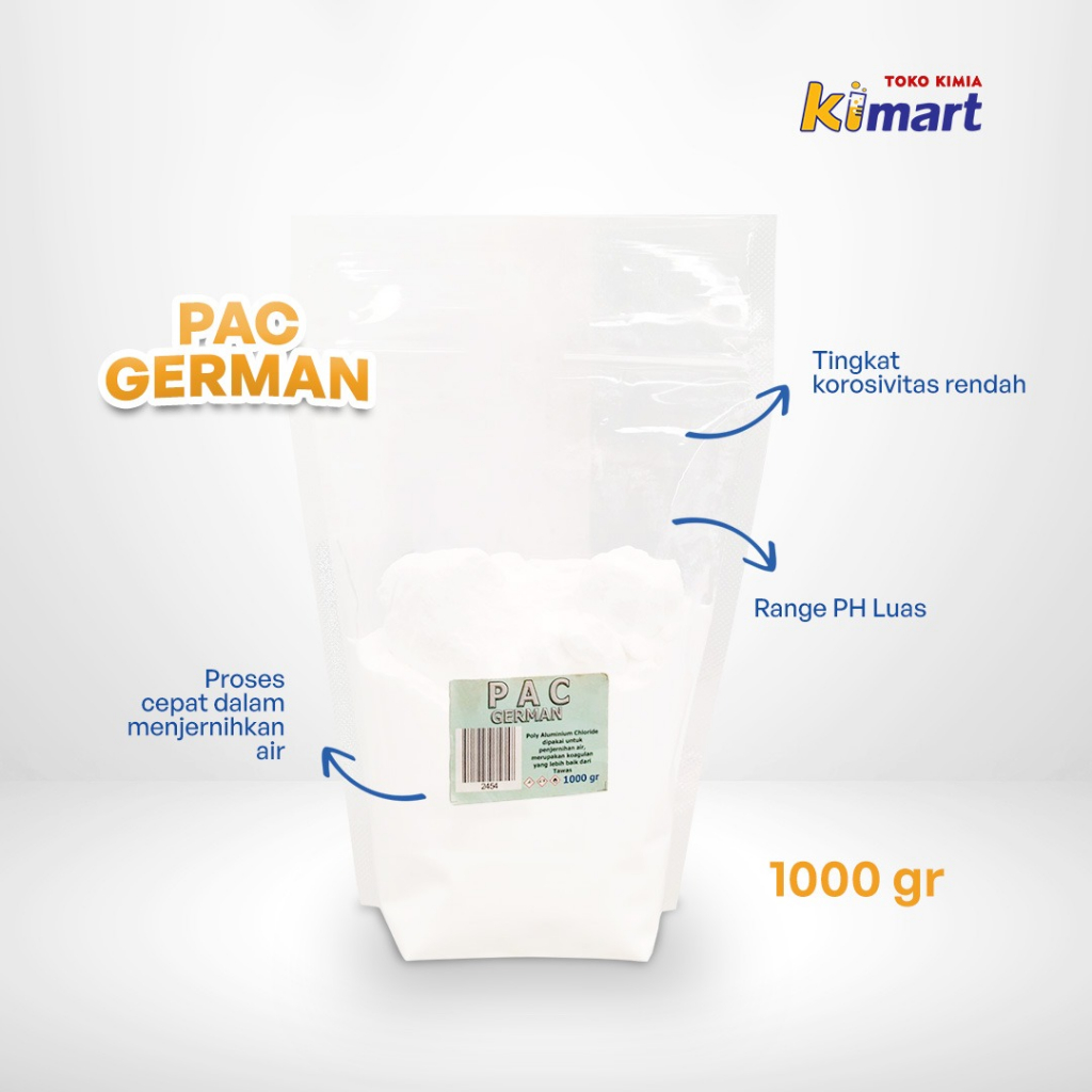 Jual Poly Alumunium Chloride PAC Germany 1kg Penjernih Air Keruh Jerman ...