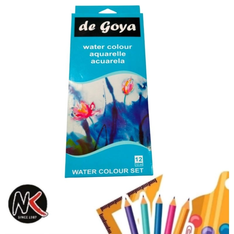 Jual Cat Air/Water Colour DE GOYA 12 ml (12 warna) | Shopee Indonesia
