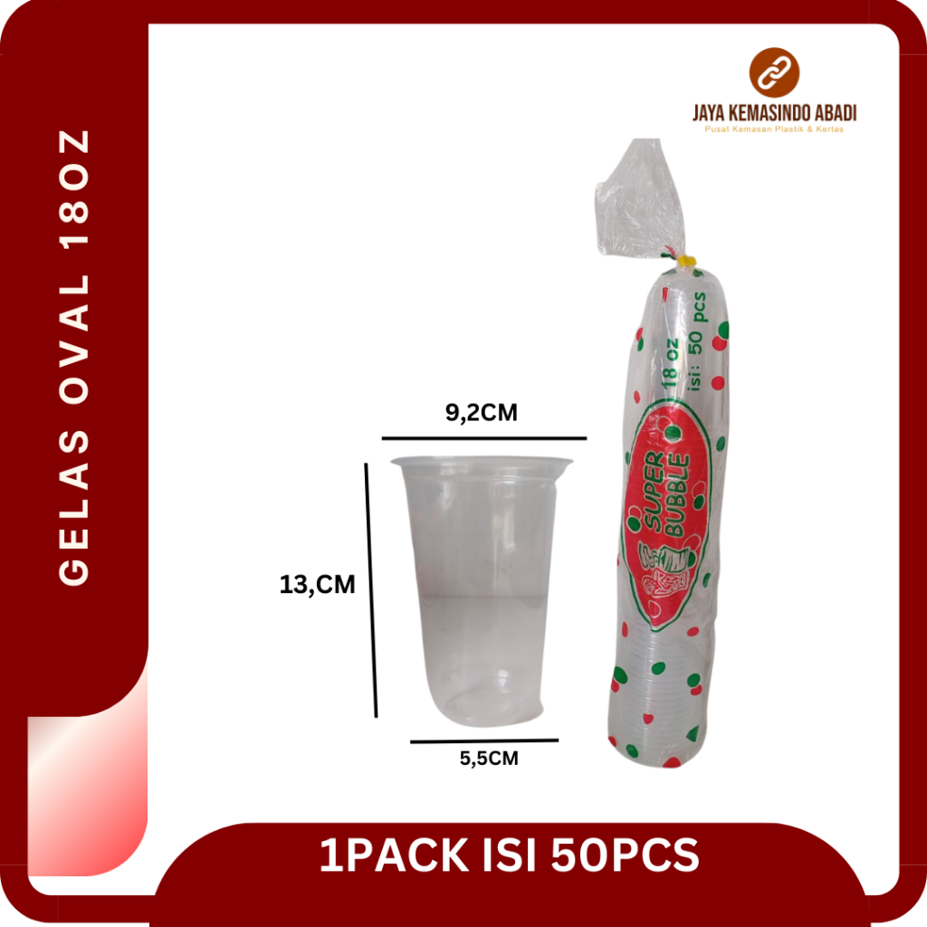 Jual Gelas Plastik Bening 18oz Oval | Gelas Plastik Oval 22oz | Gelas ...