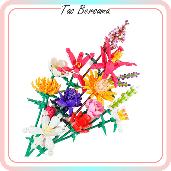 Jual Nano Blocks Flowers / Nano Blocks Model Bunga Tangkai Dekorasi ...