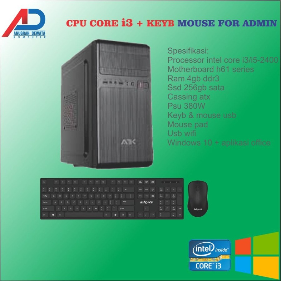 Jual KOMPUTER CORE i3 GEN 3 RAM 8GB SSD 512GB | Shopee Indonesia