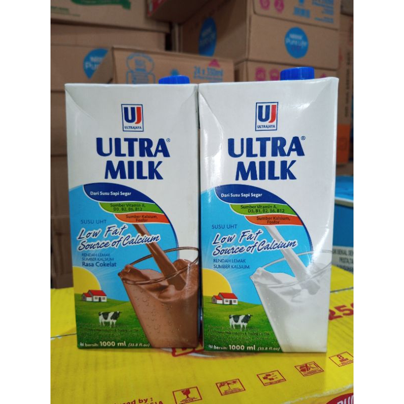 Jual Susu Ultra milk 1000ml / susu ultra 1 liter / susu literan rasa ...