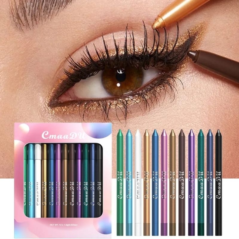 Jual Cmaadu Original Eyeliner Cantik Waterproof 12 Warna Tahan Lama ...