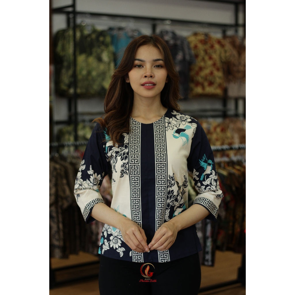 Jual Blouse Batik Queen Phoenix Batik | Shopee Indonesia