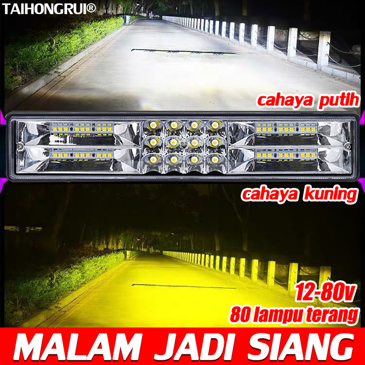 Jual menerangi 50000 meter ZIZHU lampu led bar 80LED 30cm super terang ...