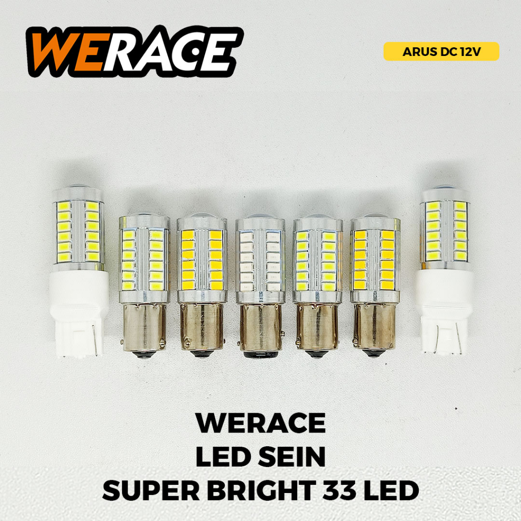 Jual WERACE LED SEIN SUPER BRIGHT 33 LED SMD T20 7440 1156 BA15S BAU15S 1157 BAY15D H11 HB3 HB4 ...