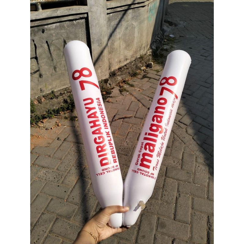 Jual Balon tepuk Balon suppoter Sablon logo costum minimal order 1000 ...