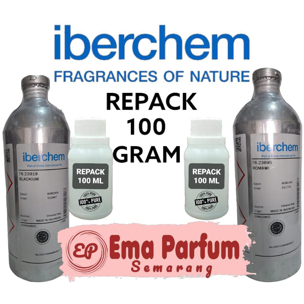 Jual (100 GR) IBERCHEM KEMASAN REPACK 100 GRAM.BIBIT PARFUM MURNI 100% ...