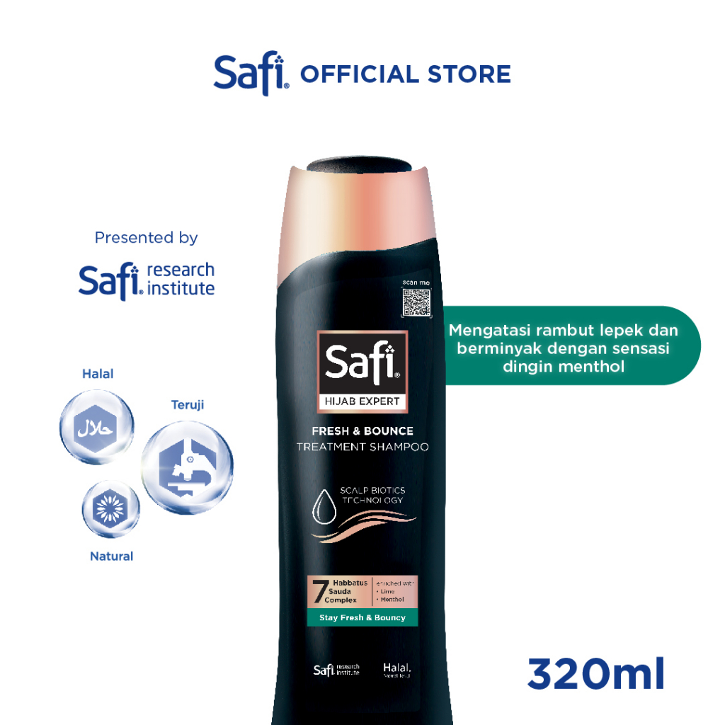 Jual SAFI - Hijab Expert - Fresh & Bounce Shampoo 320gr - Perawatan ...