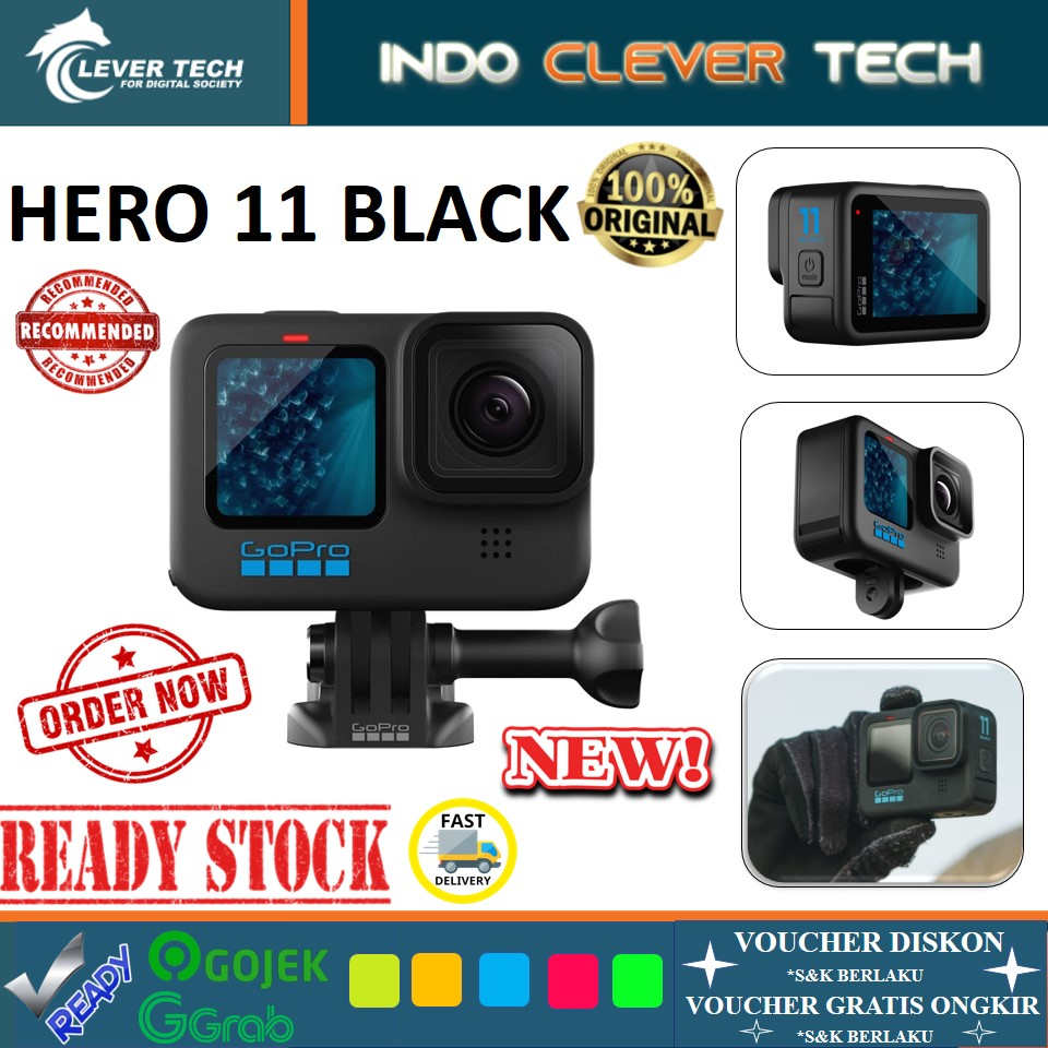 Jual GoPro Hero 11 Black Action Camera / Go Pro 11 | Shopee Indonesia