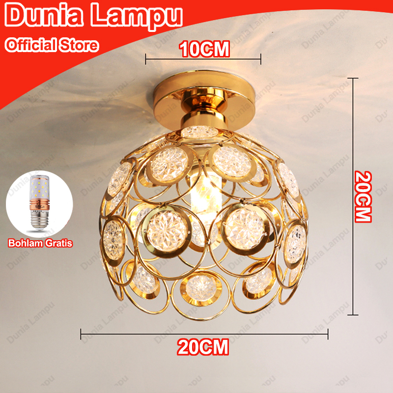 Jual Dunia Lampu Lampu kristal Lampu Plafon Simple Minimalis Lampu ...