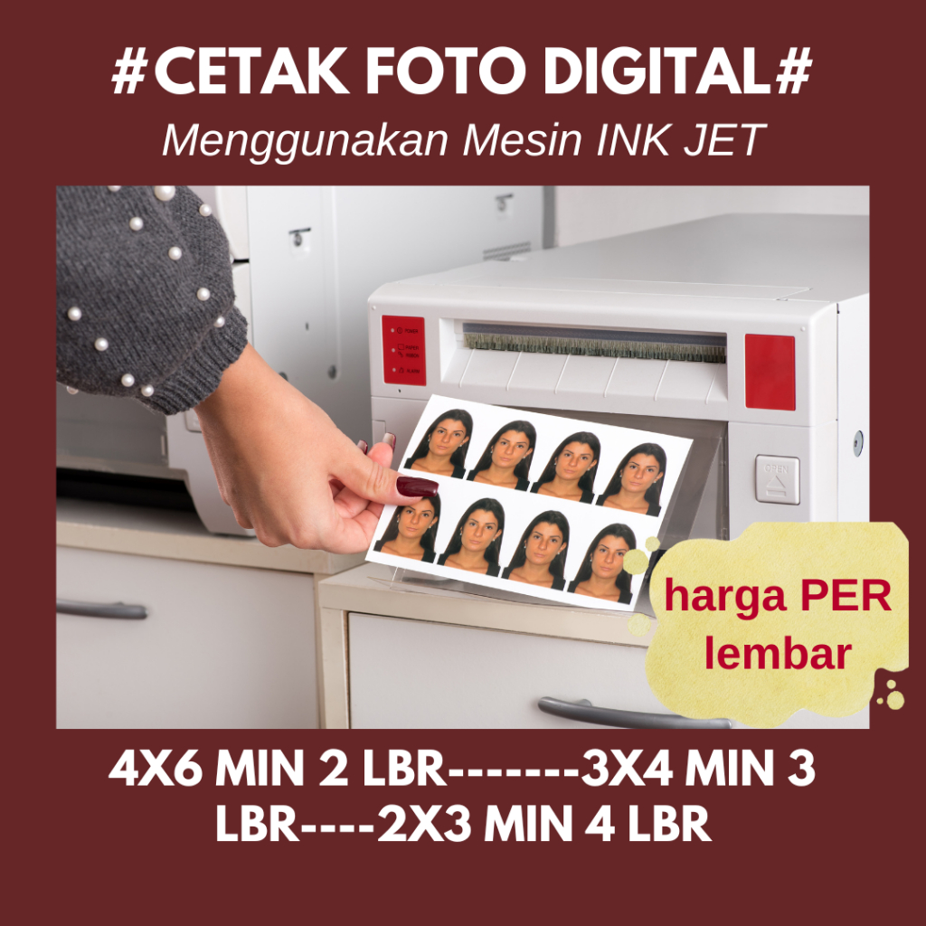 Jual Cetak Foto Digital 2x3, 3x4, 4x6 | Shopee Indonesia