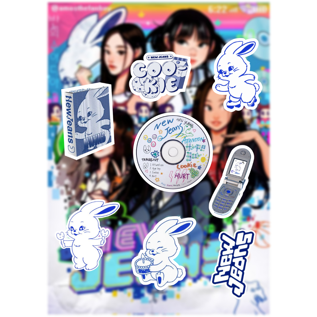 Jual Stiker NEW JEANS Edition Waterproof| Stiker Aesthetic | Stiker ...