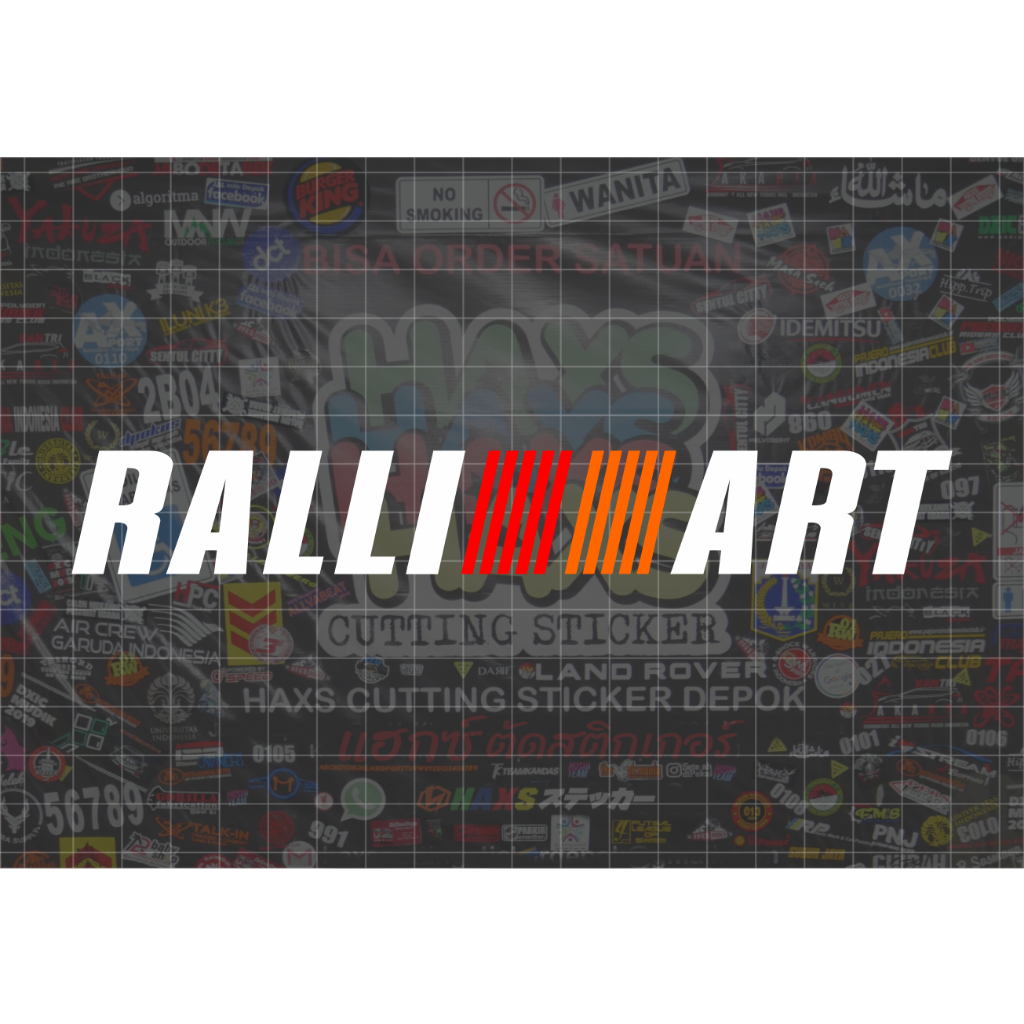 Jual Cutting Sticker Ralliart Ukuran 57 Cm Untuk Kaca Mobil | Shopee ...