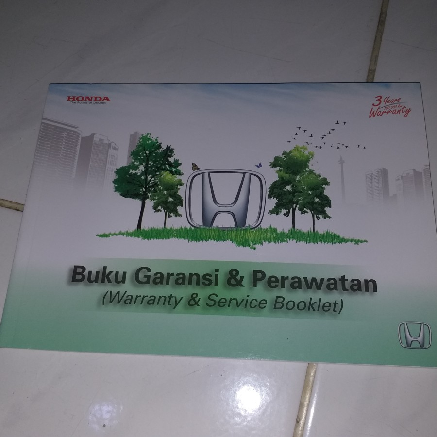 Jual Buku Service Servis (Garansi dan Perawatan) Mobil Honda Original ...