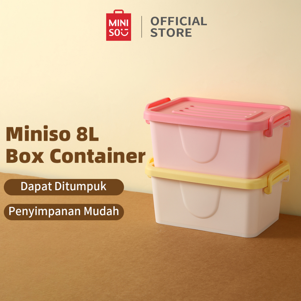 Jual Miniso Storage Box Kotak Penyimpanan Serbaguna Kapasitas Besar Serbaguna Storage Box ...