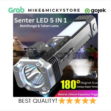 Jual SENTER LED 5 IN 1 / SENTER MULTIFUNGSI DAN TAHAN LAMA | Shopee ...