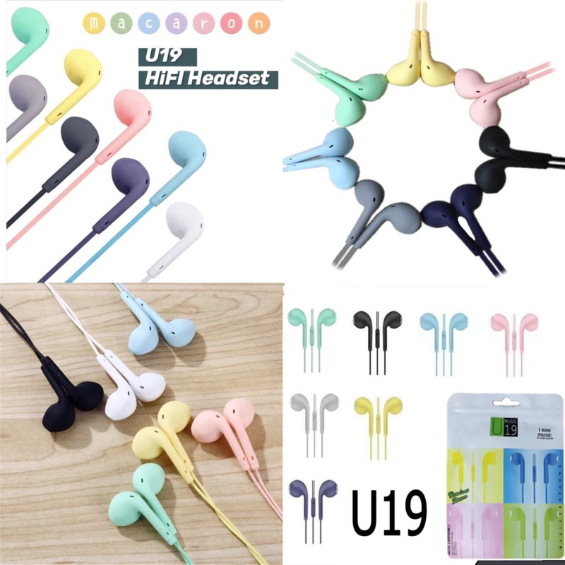 Jual Handset / Headset H/F / HF EarPods / HiFi Handsfree Earphone U19 ...