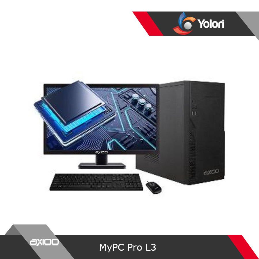 Jual Axioo MyPC Pro L3 (8N2-22-3) i3-12100 8GB 256GB Intel UHD Windows 11 Pro - 3 Year | Shopee ...
