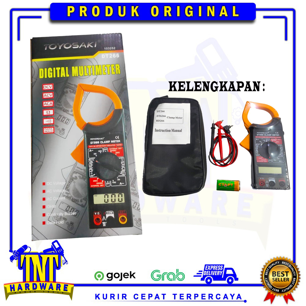 Jual Multimeter Digital DT266 Toyosaki Tang Ampere/Arus Ohm Volt Meter ...