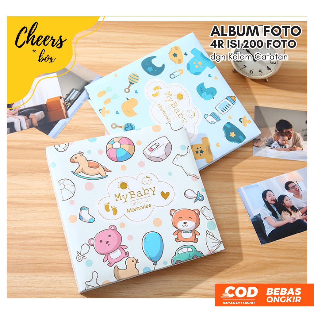 Jual 4R 200 Slot dengan Kolom Catatan / Buku Album Foto 4R Isi 200 Foto ...