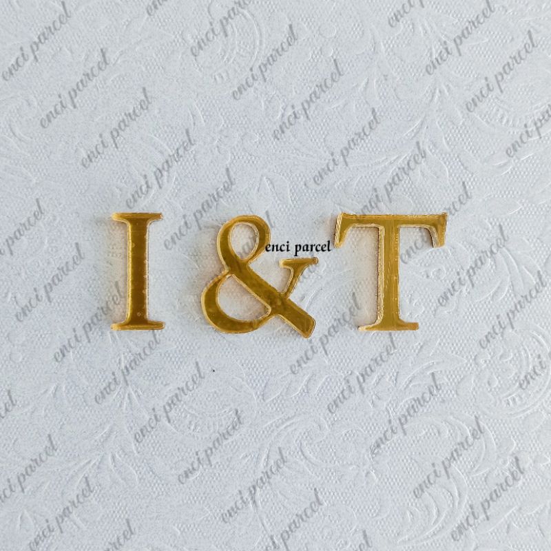 Jual inisial nama simbol & penghubung huruf kapital abjad alfabet ...