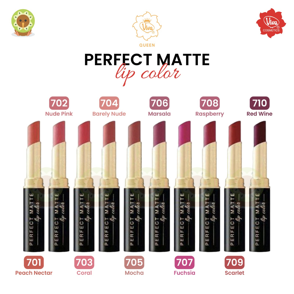Jual VIVA QUEEN PERFECT MATTE LIP COLOR - VIVA LIPSTICK - LIPSTIK VIVA ...