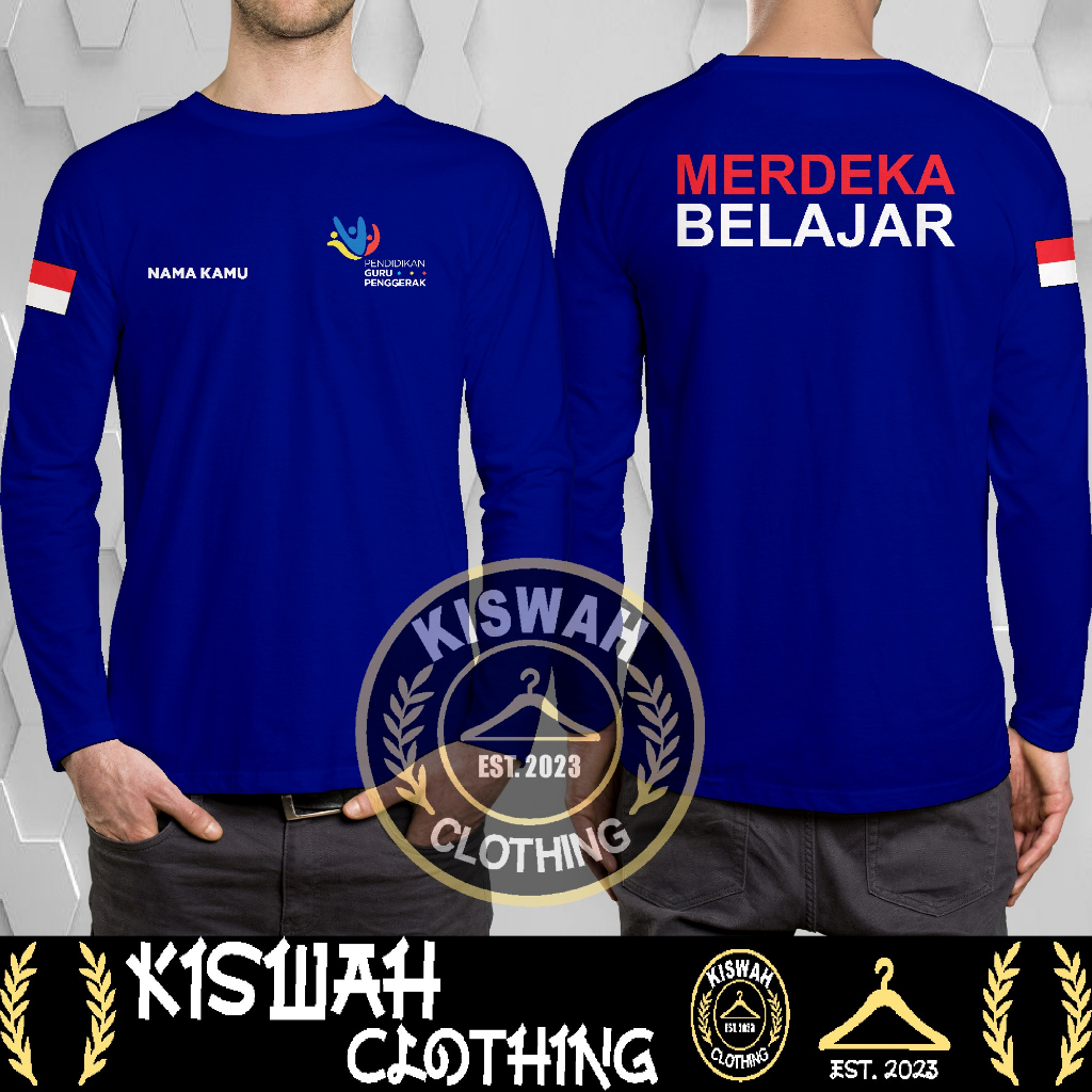 Jual Kaos Tshirt Merdeka Belajar Pendidikan Guru Penggerak Logo Gratis ...