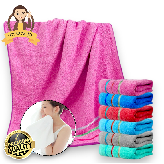 Jual Handuk Mandi Polos Tebal Ukuran 35x75cm Lembut Halus Handuk Olahraga Dewasa Pria Wanita