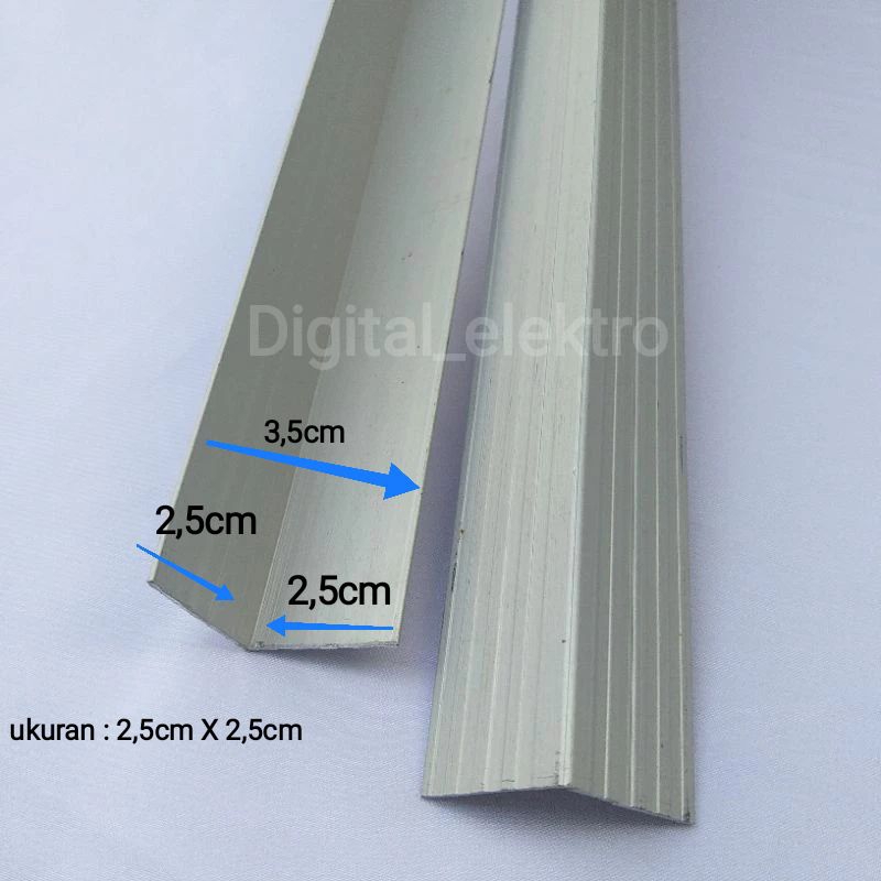 Jual PUTIH LIS L ALUMUNIUM HARDCASE PROFIL ALUMUNIUM LIST L SIKU ...