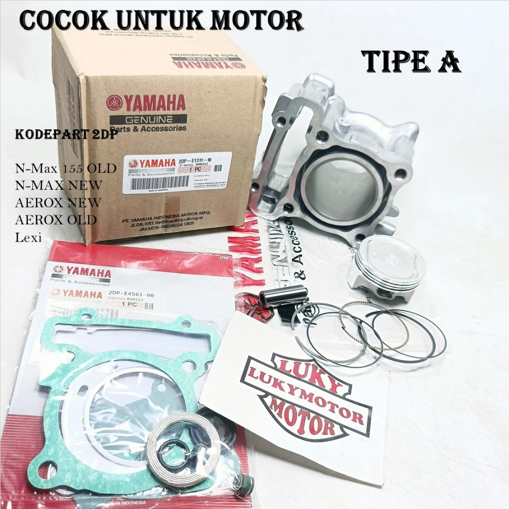 Jual BLOK SEHER KOMPLIT PISTON & TOP SET YAMAHA NMAX OLD , NMAX NEW ...