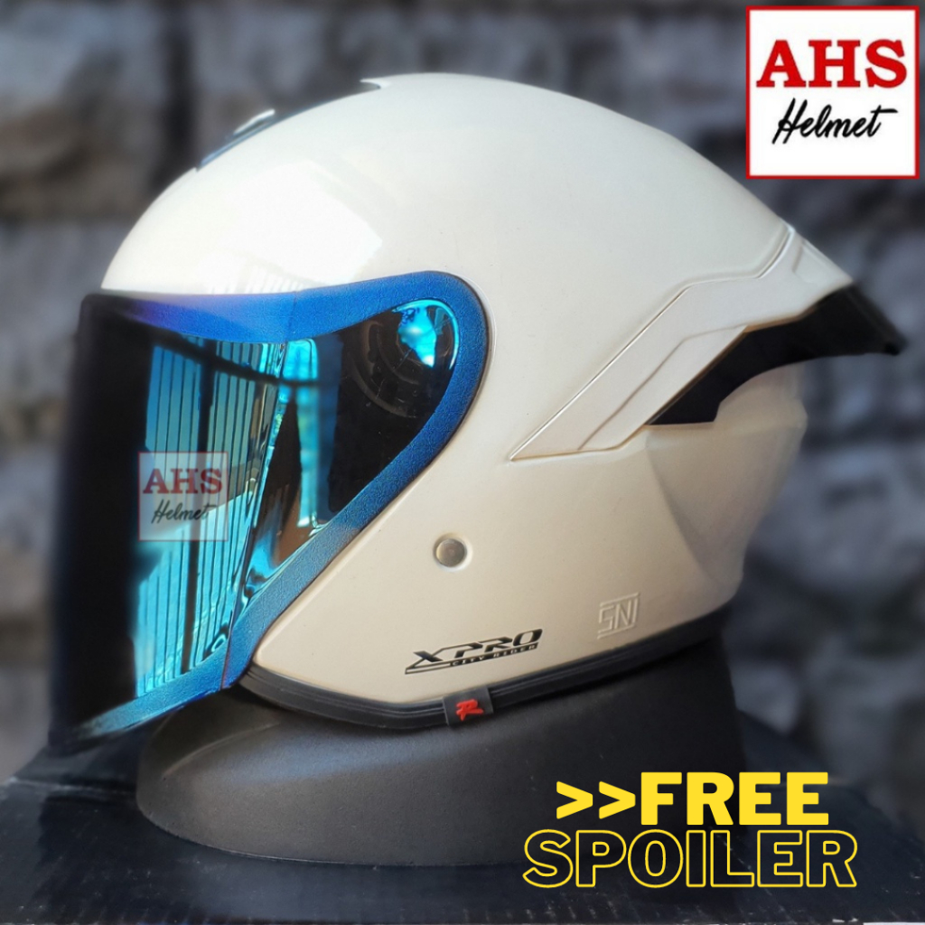 Jual HELM R-SIX XPRO SERIES HALFACE SINGGEL VISOR STANDARD SNI | Shopee ...