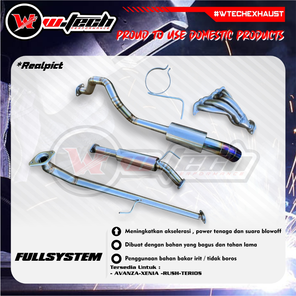 Jual KNALPOT MOBIL AVANZA XENIA RUSH TERIOS HEADER BOLT ON FULL SYSTEM ...