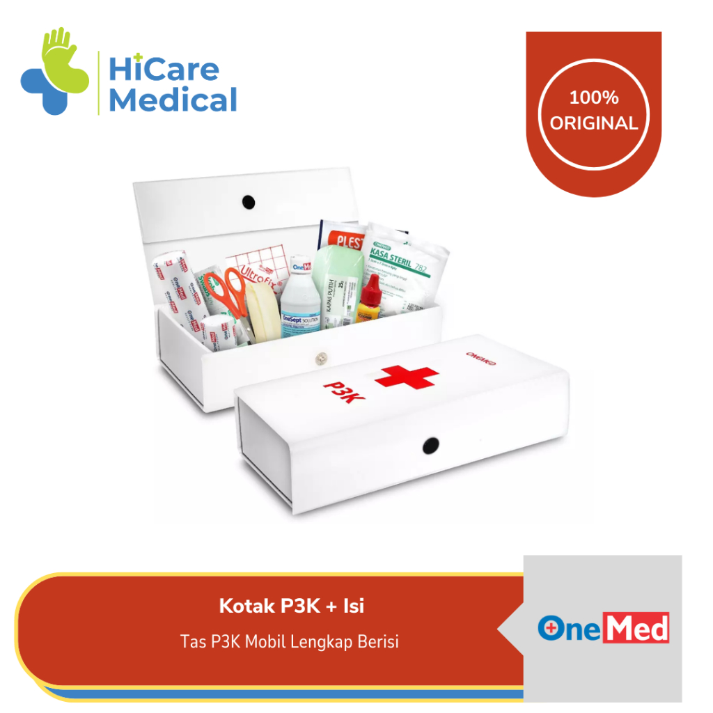 Jual Kotak P3K Onemed | P3K Portable Mobil Lengkap | First Aid Kit Box ...