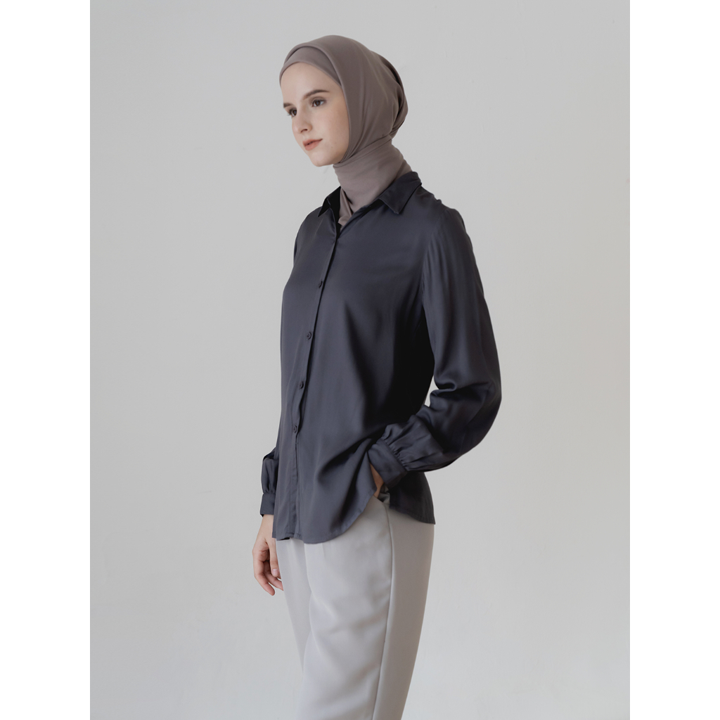 Jual Darya by Aska Label - Kemeja wanita rayon viscose atasan blouse ...