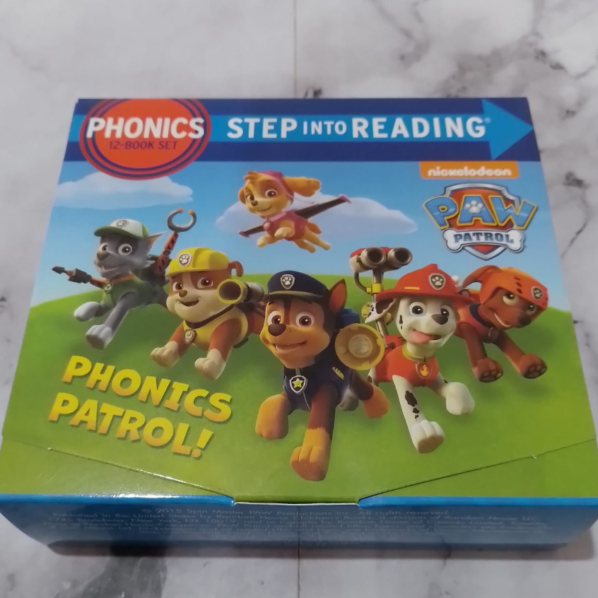 Jual Phonics 12 book set paw patrol phonics patrol step into reading ...