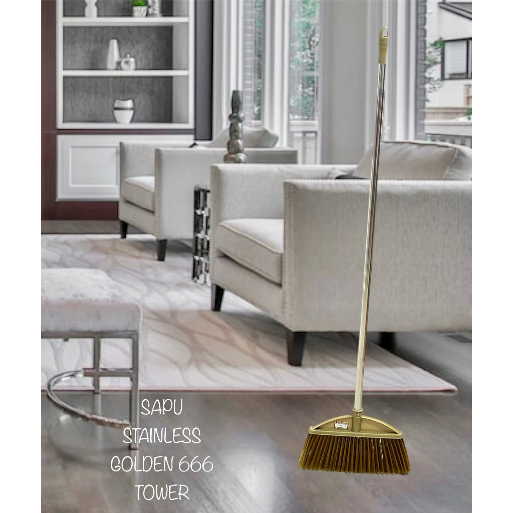 Jual SAPU TOWER STAINLESS MEWAH (GOLDEN 666) | Shopee Indonesia