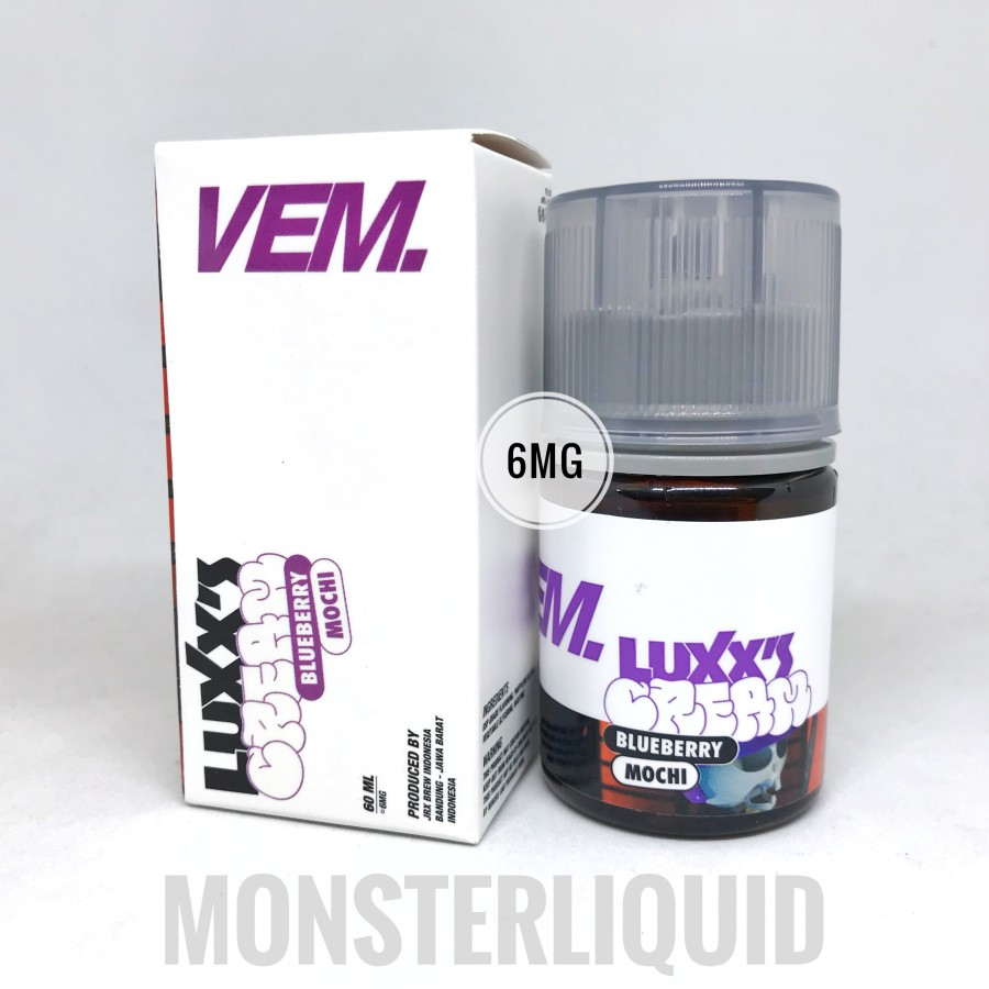 Jual LUXX'S CREAM BLUEBERRY MOCHI BY VEM JUICE 6MG 60ML LUXXS | Shopee Indonesia
