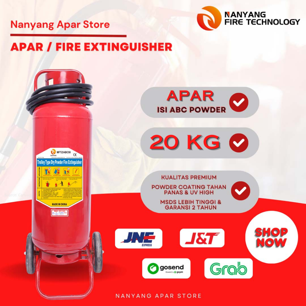 Jual NANYANG ABC Powder APAR 20KG, APAR PORTABLE | Shopee Indonesia