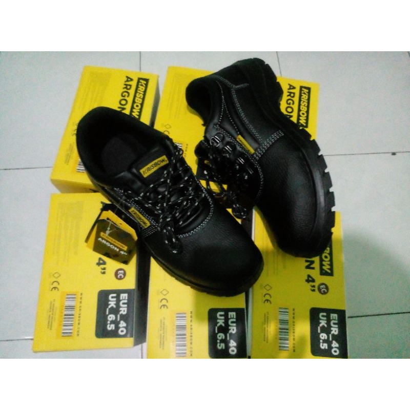 Jual safety shoes krisbow argon 4" . argus 4".hercules 4"100% original ...