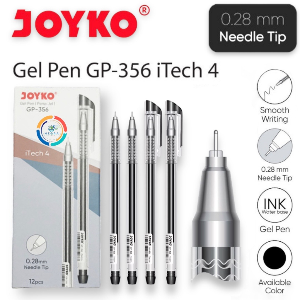 Jual Joyko Gel Pen GP-356 iTech 4 | 0.28mm | Shopee Indonesia