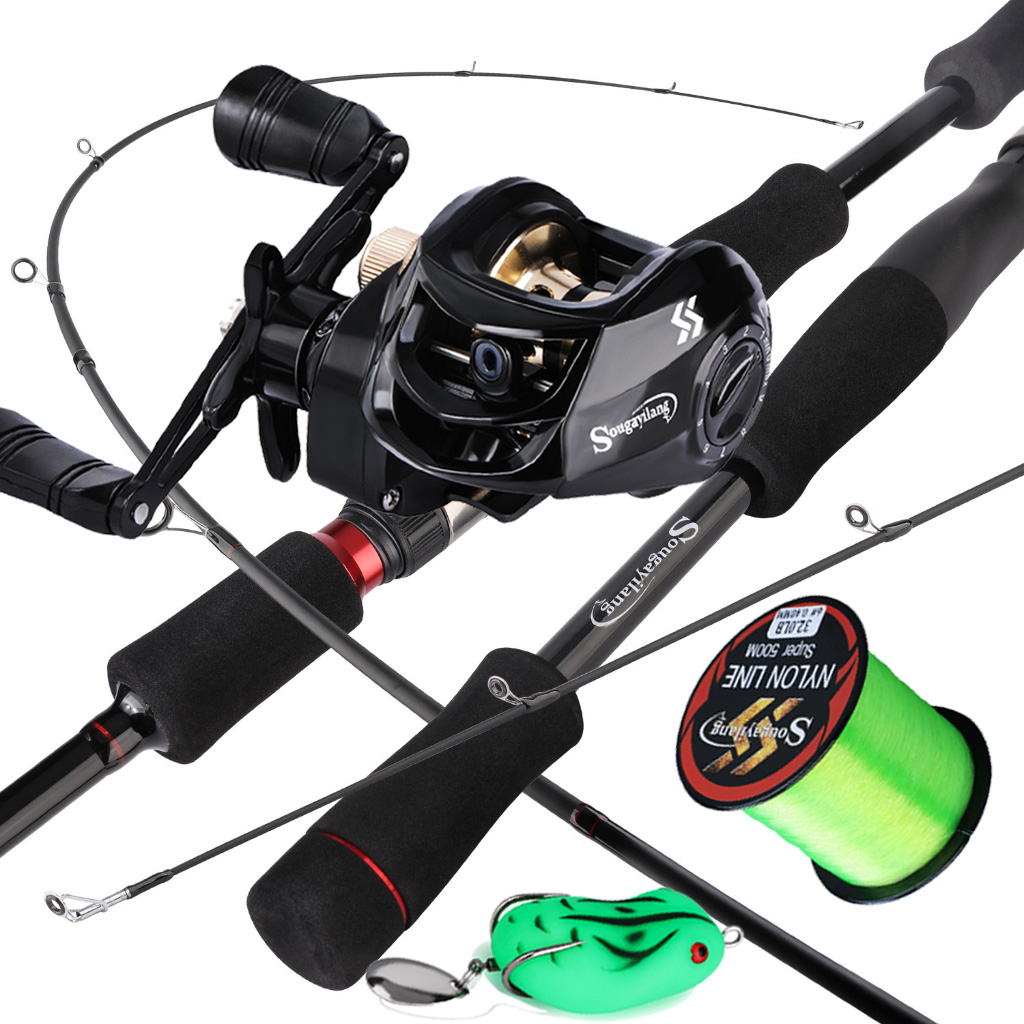 Jual Joran dan Reel 1.8M 2.1M 2 Bagian Casting Fishing Rod dan 18 + 1 ...