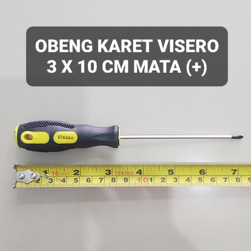 Jual VISERO Obeng Karet Kecil 3x100 10 CM Bunga Plus (+) | Shopee Indonesia